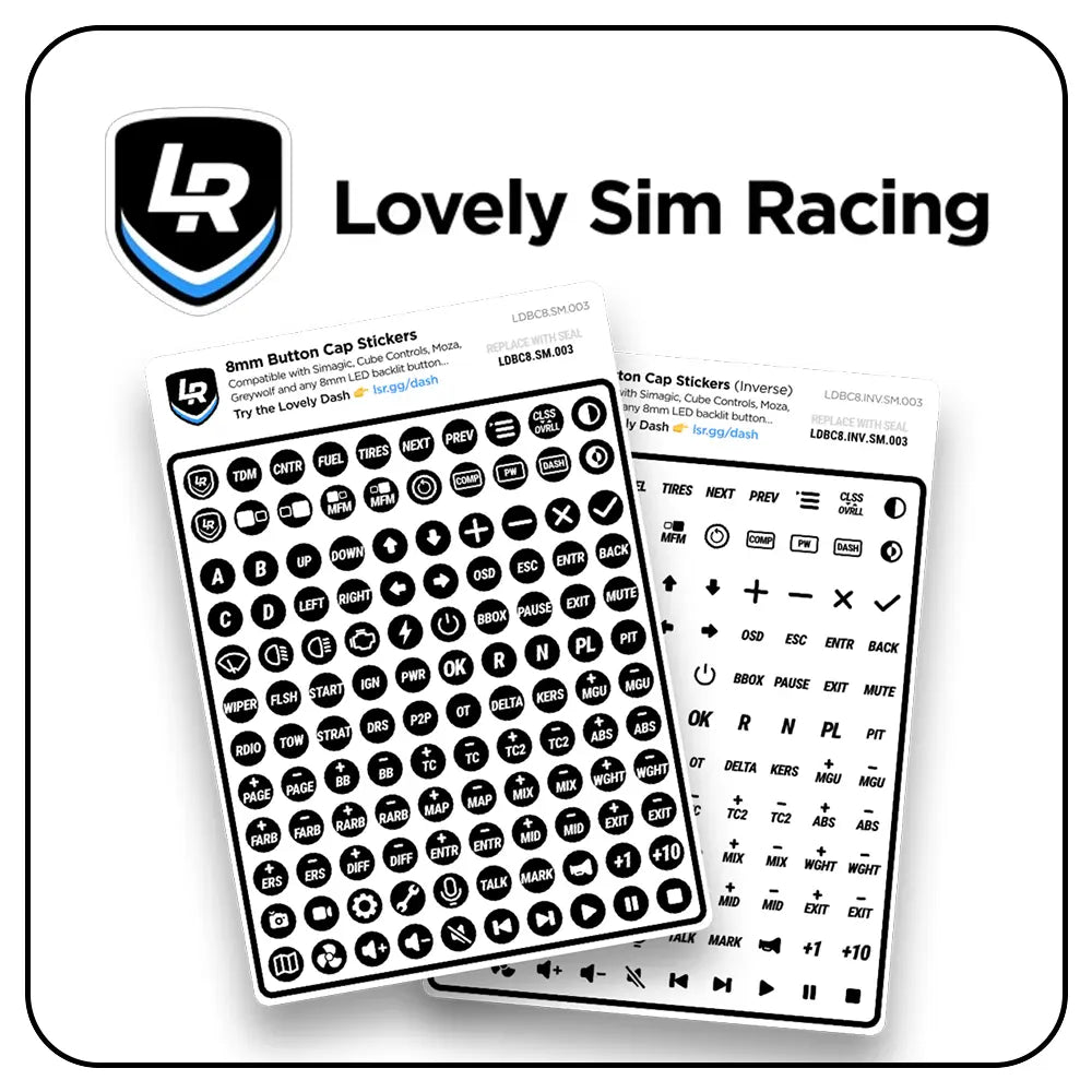 Lovely Sim Racing Stickers - The French Simracer