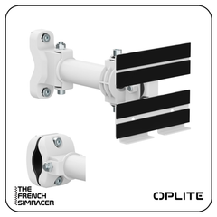 OPLITE R8 S8 Stream Deck Arm White | The French Simracer